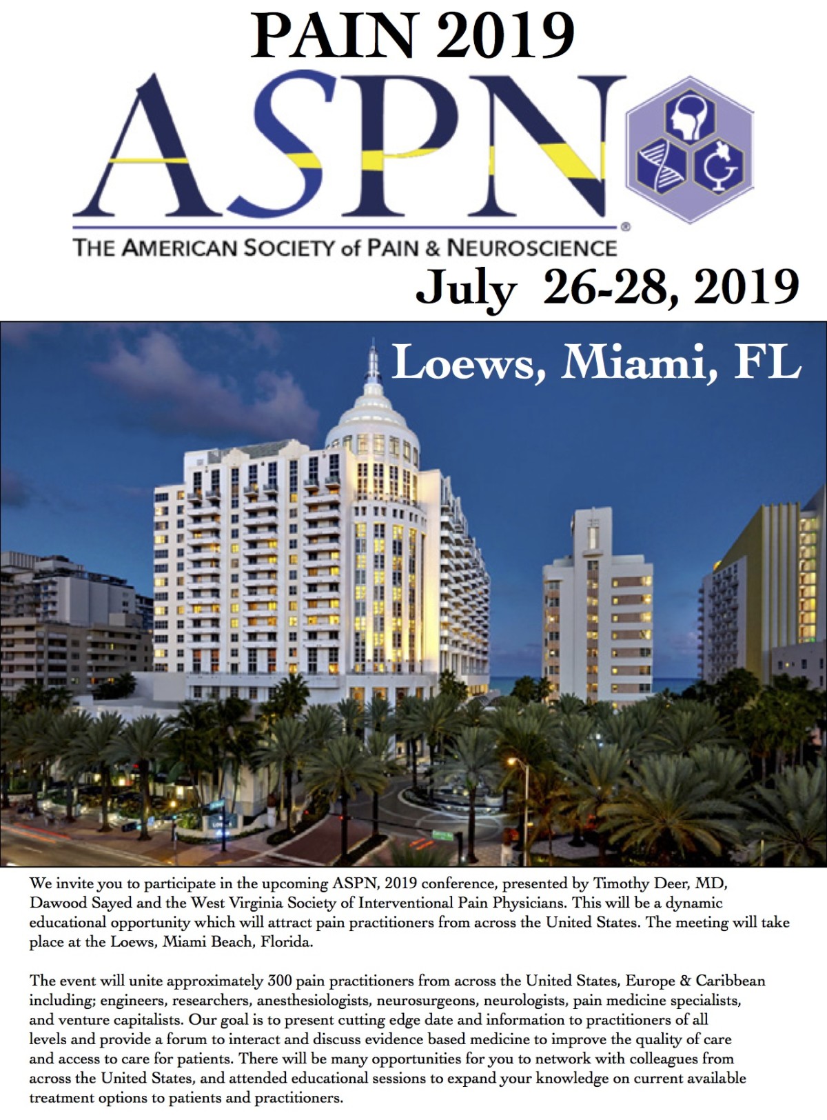 ASPN Annual Conference 2019 - The American Society of Pain & Neuroscience