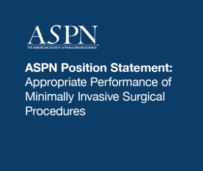 The American Society of Pain & Neuroscience
