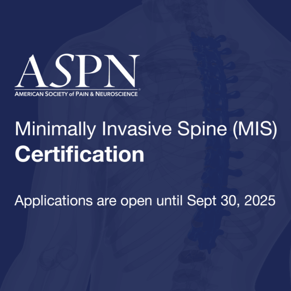 The American Society of Pain & Neuroscience Events